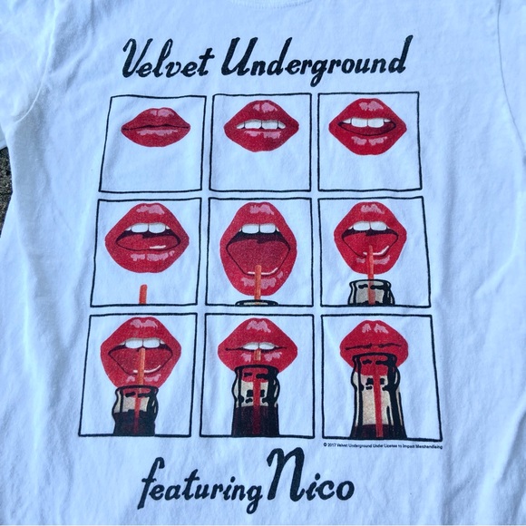 Forever 21 | Tops | Velvet Underground Nico Coca Cola Lips Band Tshirt ...